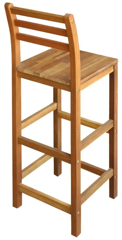Barové židle 2 ks masivní akáciové dřevo,  44130