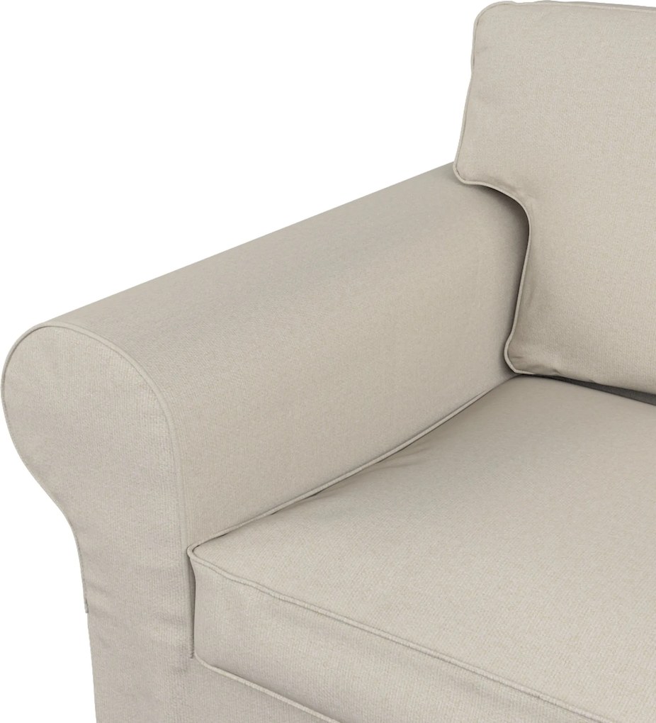 Potah na pohovku IKEA  Ektorp 2-místná, rozkládací, STARÝ MODEL barva šedá látka pletený vzor