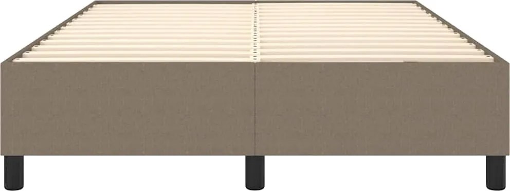 Rám postele s boxspringem taupe 140 x 200 cm textil 3120866