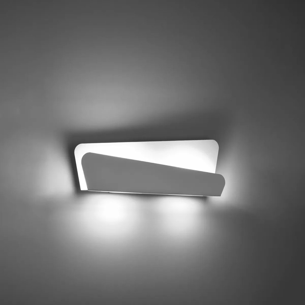 Sollux Lighting Nástěnné svítidlo BASCIA bílé