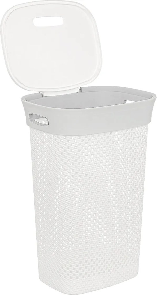 Koš na prádlo HAMPER, 60 l, bílý