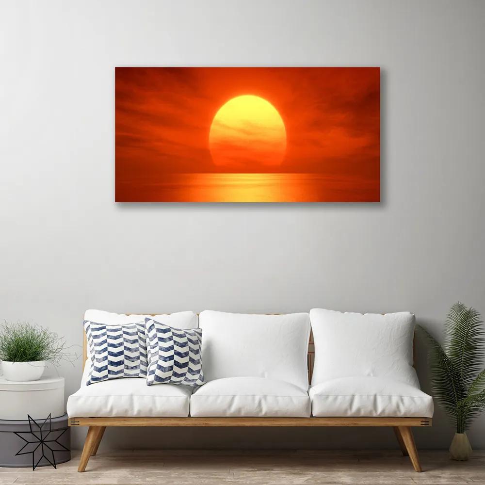 Obraz na plátně Západ Slunce Moře 100x50 cm