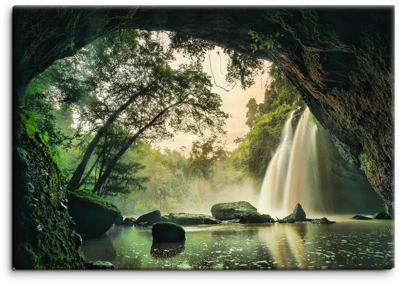 Obraz pohled na vodopády Velikost (šířka x výška): 90x60 cm