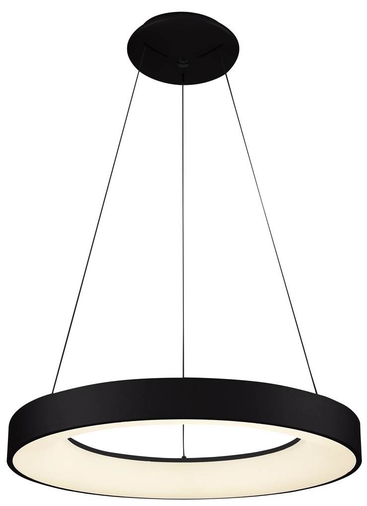 Moderní lustr Santana 60 Cct černá + dálkové ovládání