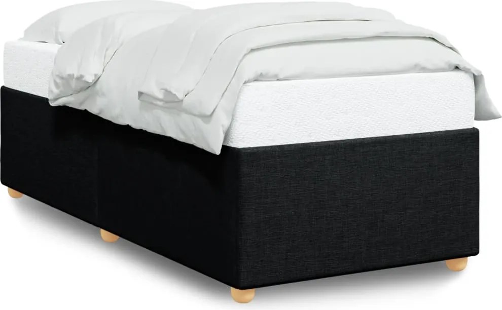 Rám postele bez matrací černá 90x190 cm textil 3284696