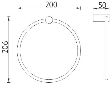 Nimco Kruhový držák na ručníky BR 11060L-26