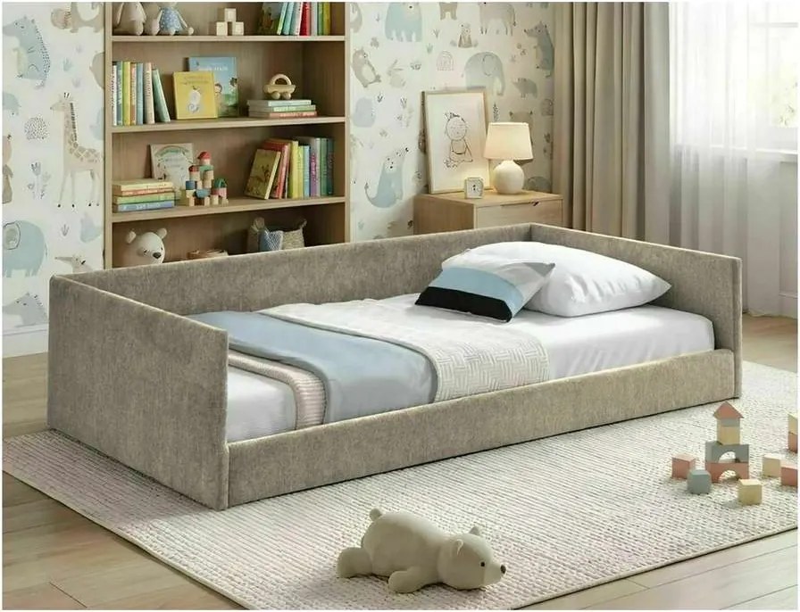 Dětská postel Cozy 90 x 180 cm, béžová