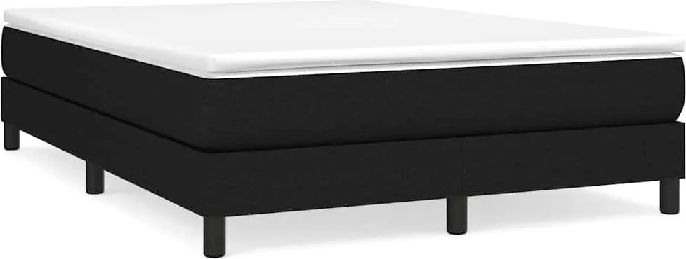 Rám postele s boxspringem černý 140 x 190 cm textil 3120510