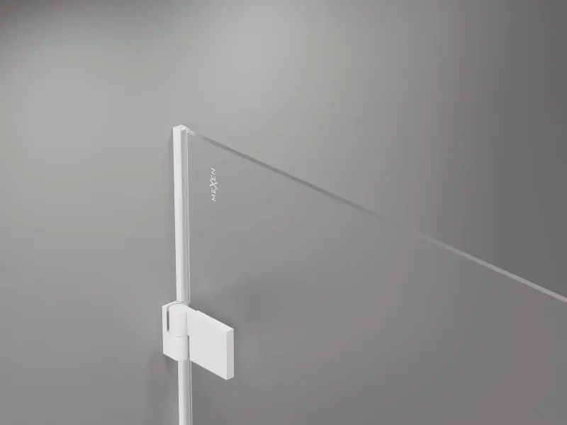 Mexen Lunar-B L sprchové dveře pravé 120 cm, transparentní, bílé - 832SL-120-050-20-00-P