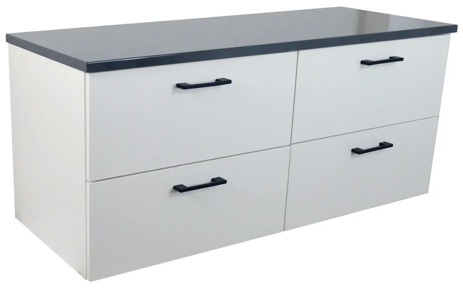 Comodo Koupelnová skříňka pod deskové umyvadlo Agria NEW W 120-HD - bílá/antracit