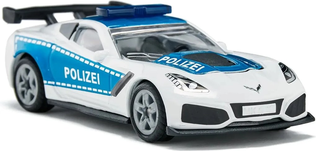 SIKU Kovový model Policejní vůz Chevrolet Corvette ZR1 Polizei