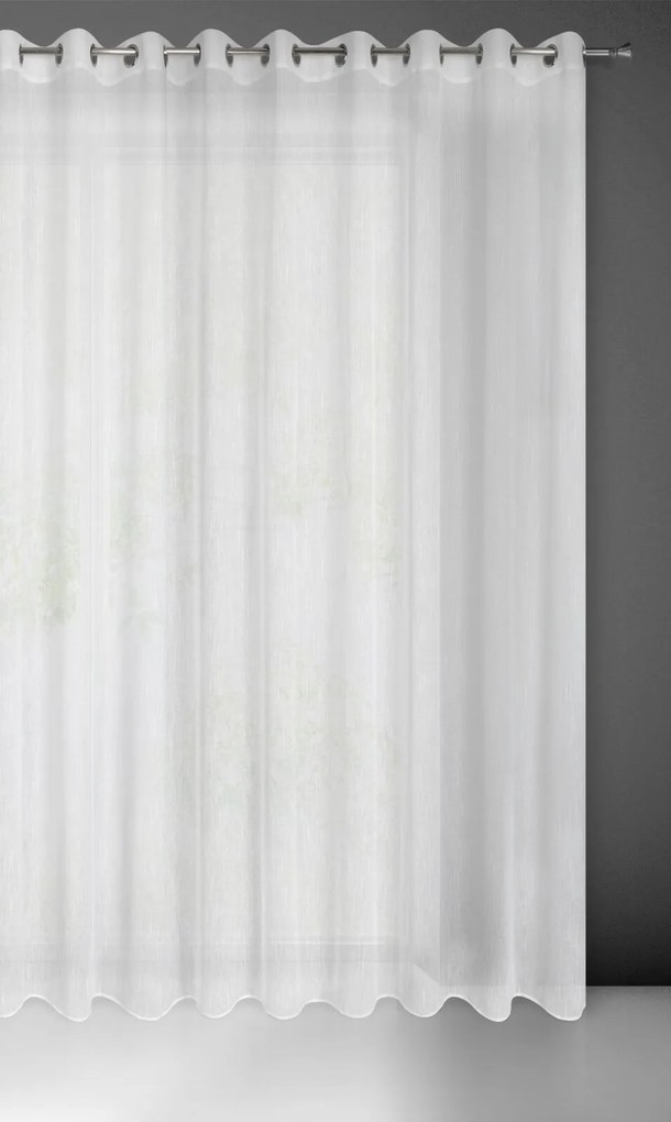 ZÁCLONA NA KROUŽCÍCH CARLA 300 CM X 250 CM CM BÍLÁ