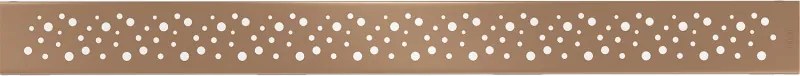 Mexen Flat M12 krytina do liniového odtoku 70 cm, kartáčovaná měď - 1C21070
