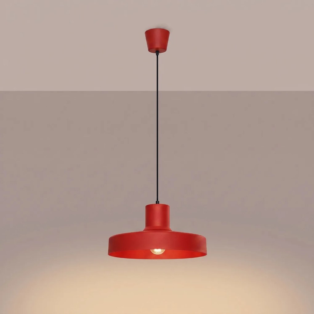 Sollux Lighting Závěsné svítidlo BILO červené