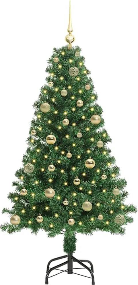 Umělý vánoční stromeček Zelená 150 cm PVC, ocel a plast 3396904