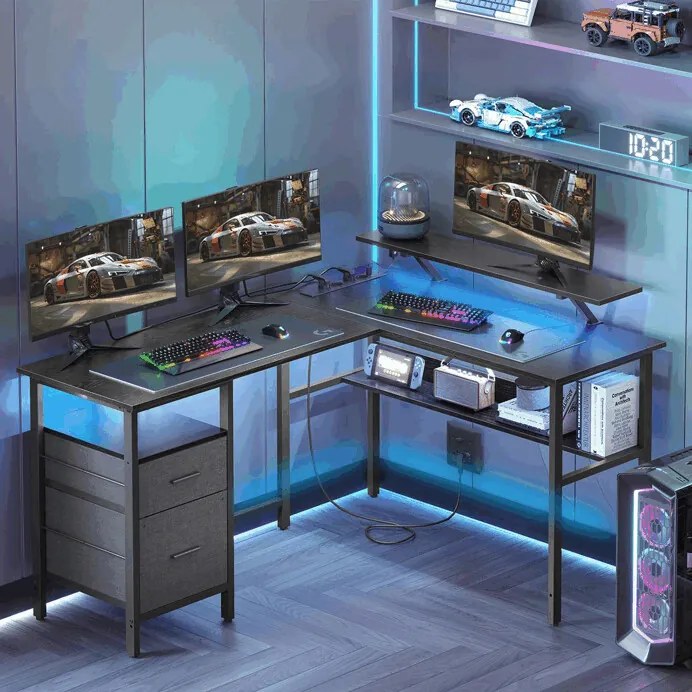 PC stůl NEX - černý Barva: černá