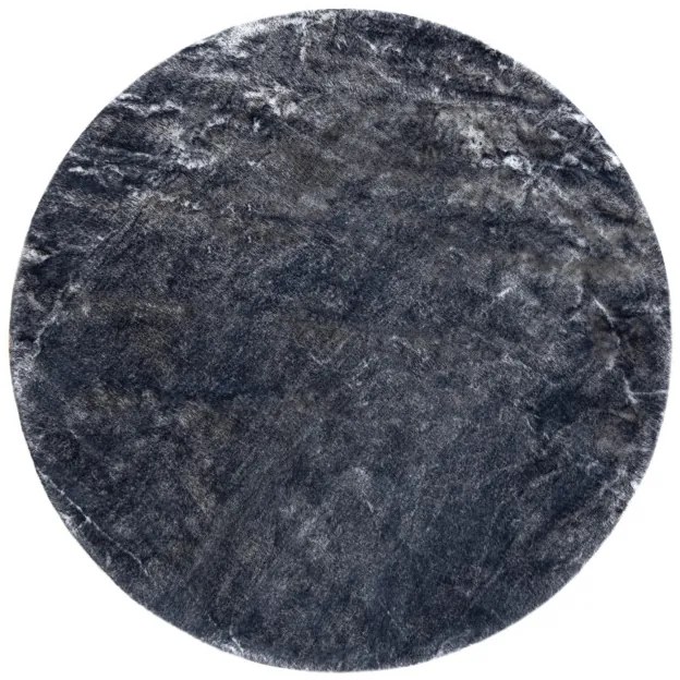 Koberec LAPIN Shaggy sloní kost/černý protiskluzový kruh