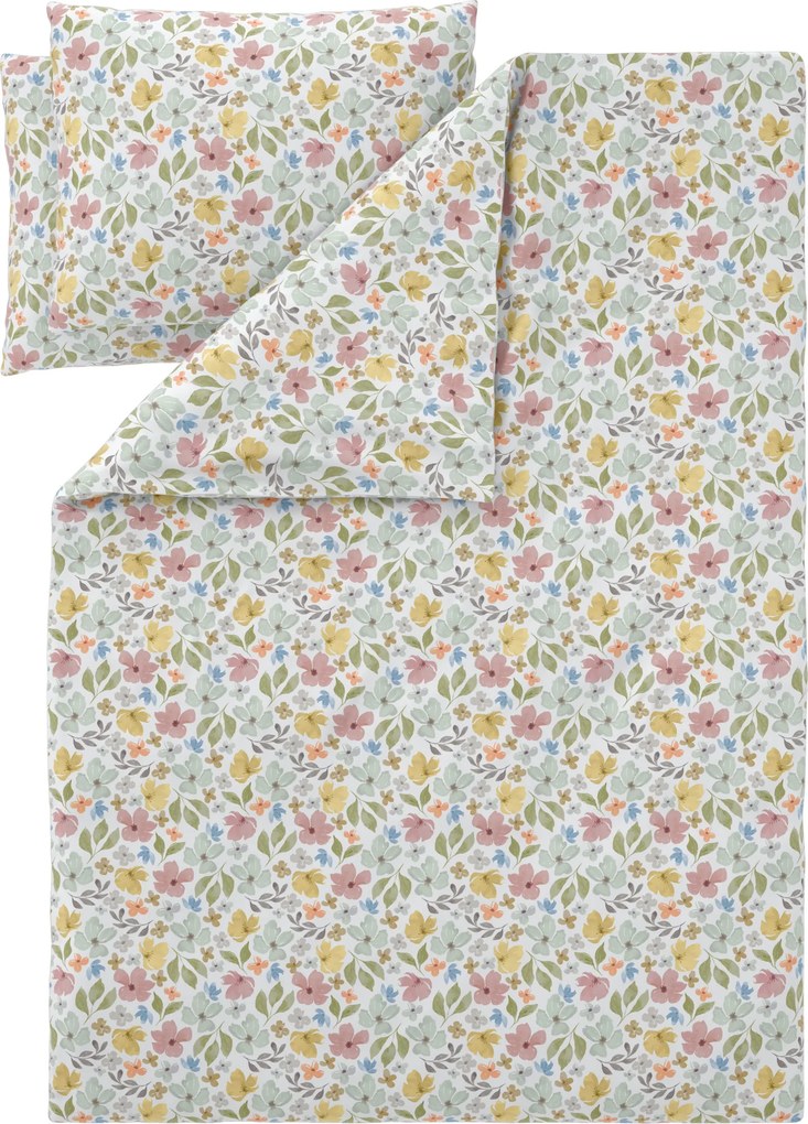 Livarno® Saténové ložní povlečení, 240 x 220 cm, 70 x 90 cm (květiny)