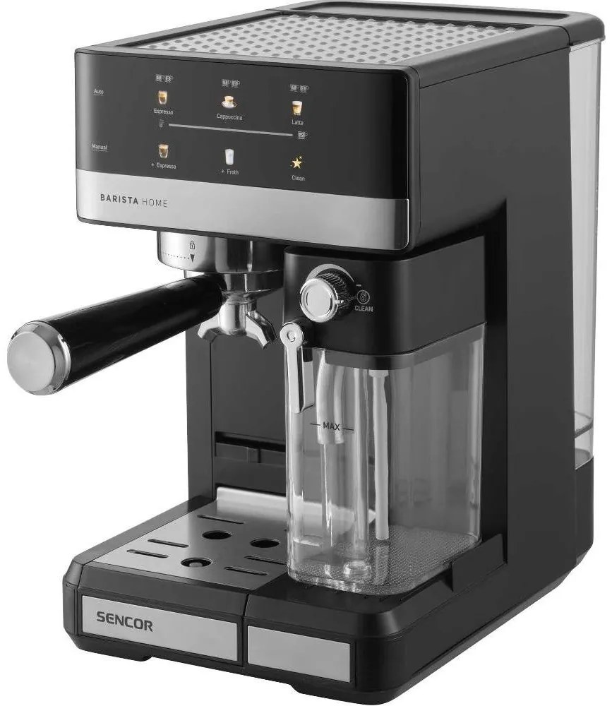 Sencor - Pákový kávovar espresso 1350W/230V černá/matný chrom