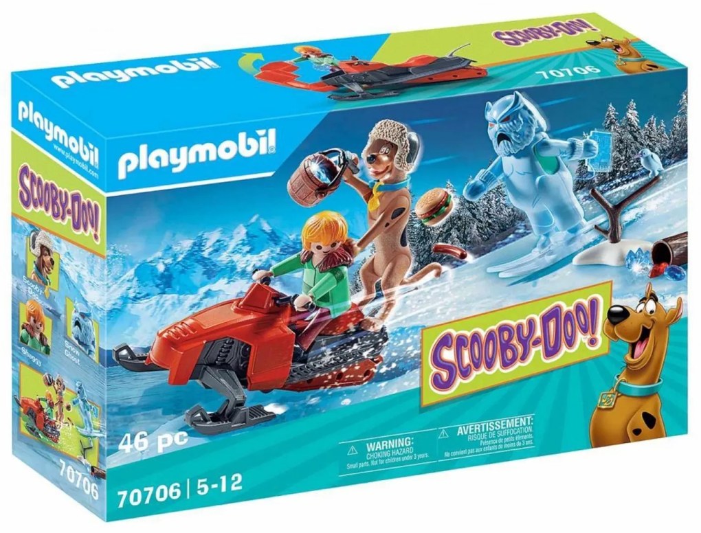 Playmobil 70706 scooby-doo! dobrodružství se sněžným duchem