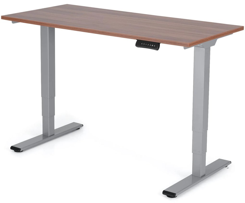 Výškově nastavitelný stůl Liftor 3segmentový   stolová deska 1380 x 650 x 25 mm ořech