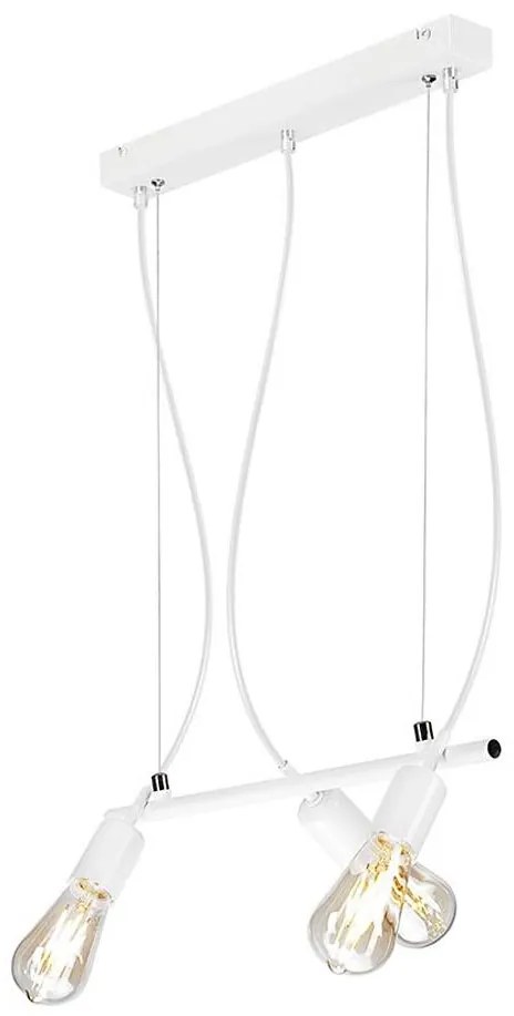 Lustr na lanku TARO 3xE27/60W/230V bílá