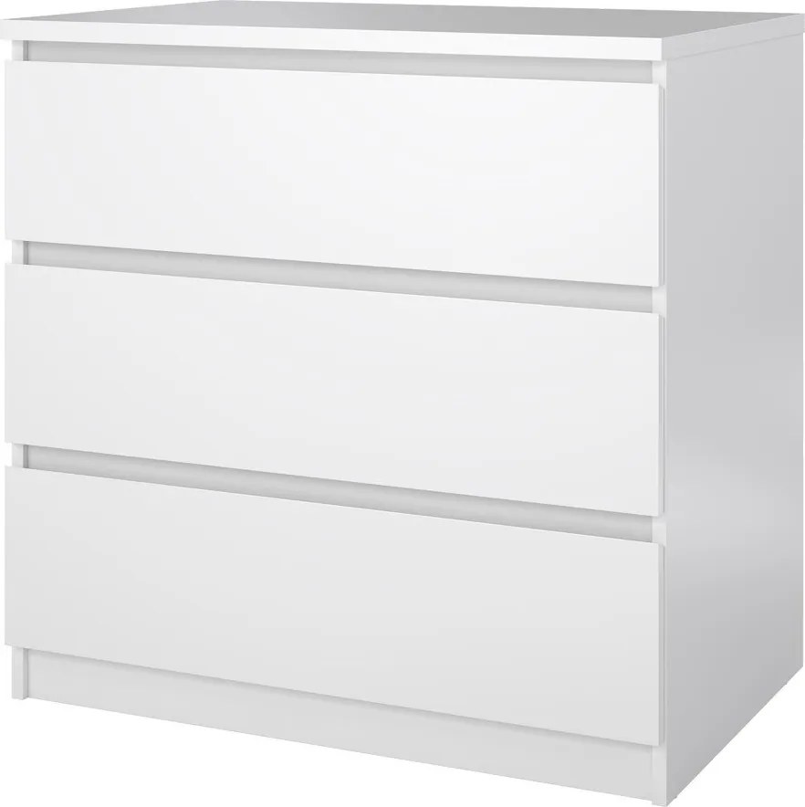 Bílá komoda 77x76x50 cm Naia – Tvilum