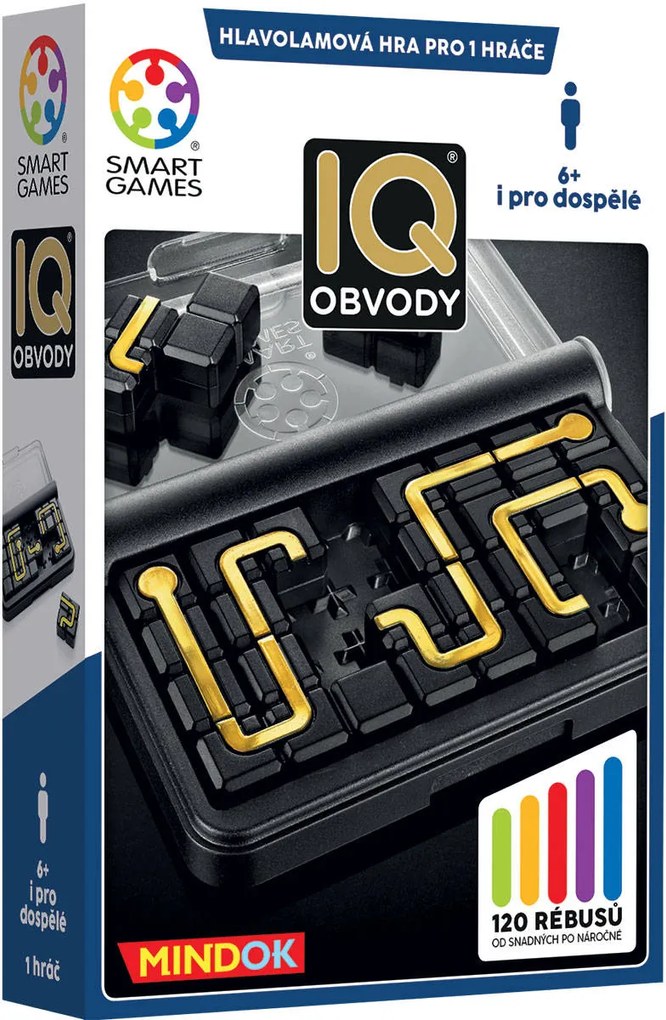 MINDOK HRA IQ Smart Obvody 120 rébusů hlavolam mn503