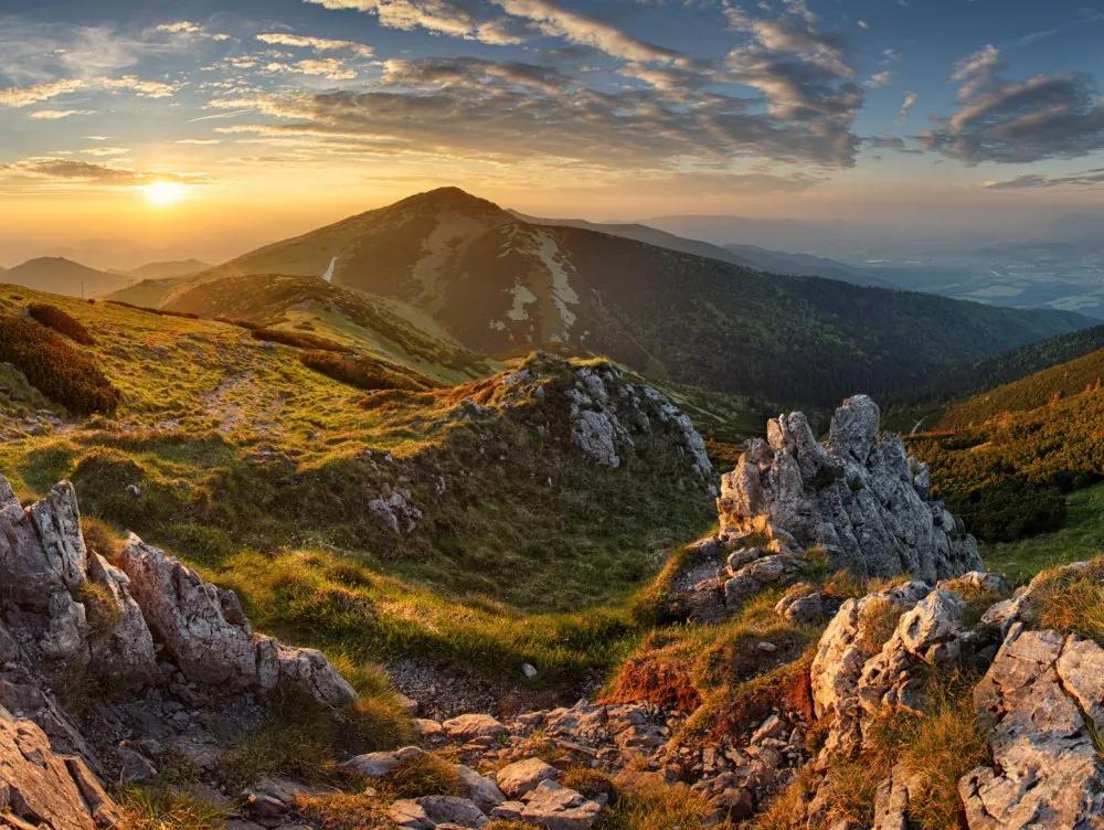 Vícedílný obraz Vrchol Hory Chleba Na Slovensku Nedostatek Nedostatek Přírodní plátno 120x90