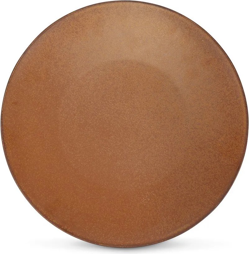 Hnědý porcelánový talíř ø 27 cm Ovio – BonBistro