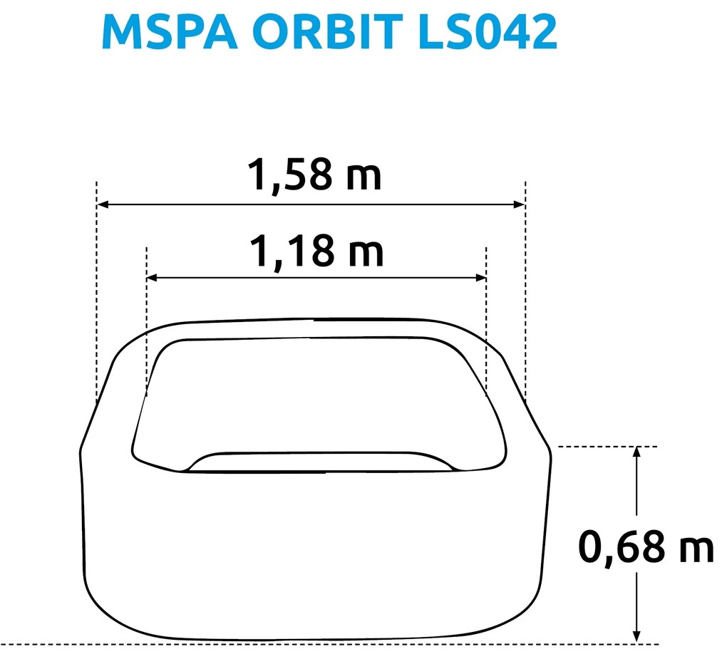 Mspa | Vířivý bazén MSPA Orbit LS042 | 11400270