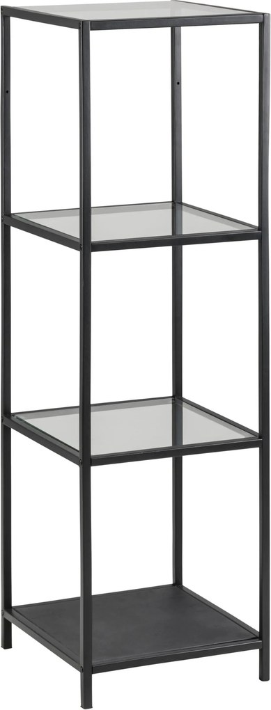 XXXLutz REGÁL, černá, ocel, 37/119,5/35 cm - Online Only regály & police - 001749018605