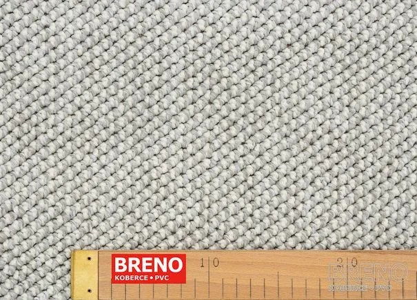 Breno Kusový koberec LOOM 4300 Silver, 140x200 cm, Šedá/Stříbrná