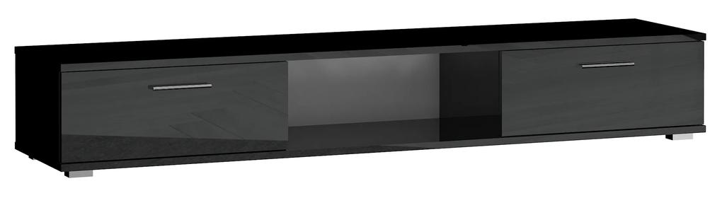 Televízní stolek ARIDEA Hlavní barva: Černá Mat