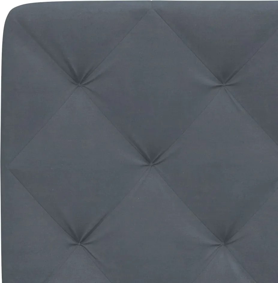 Postel s matrací tmavě šedá 120 x 200 cm samet 3208647