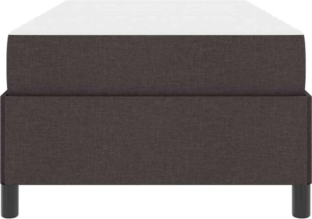 Postel s boxspringem Tmavě hnědá 80 x 200 cm textil 3398818