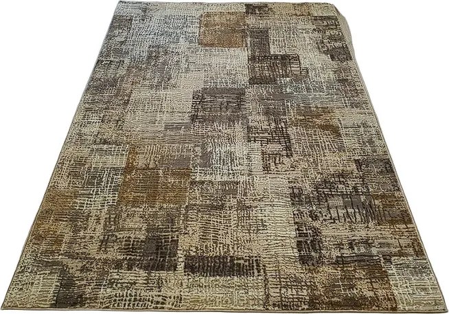 HU Šedý koberec s linkovaným vzorem Luxess 33-Grey Rozměr: 60x110 cm