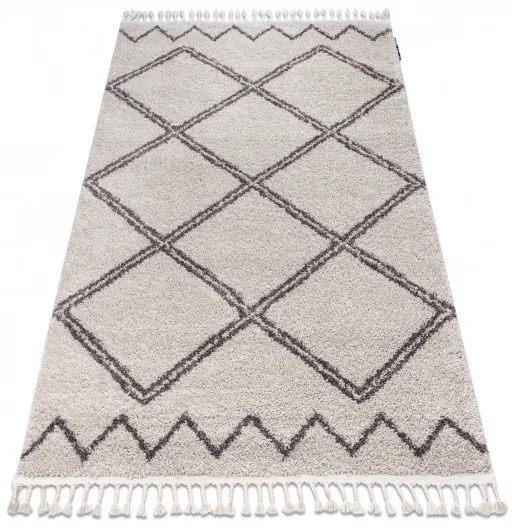 Dywany Łuszczów, Kusový koberec Berber Asila B5970 cream and brown, 180x270, béžová, obývací pokoj