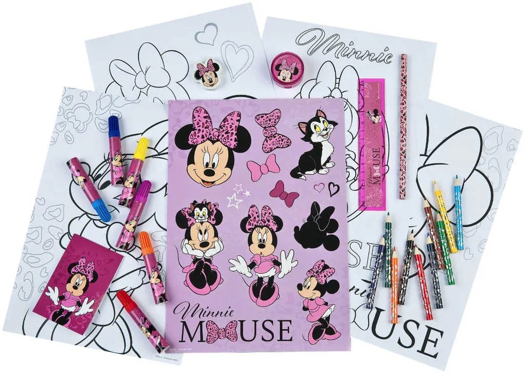 _Ostatní 1_ Školní potřeby Disney Minnie Mouse velký set 35ks s omalovánkami miuw2255