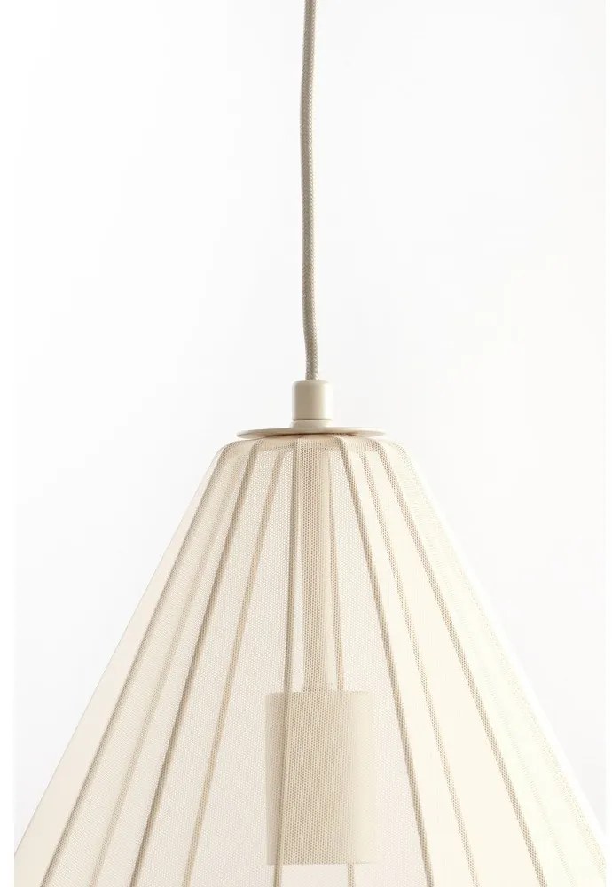 Béžové závěsné svítidlo se skleněným stínidlem ø 28 cm Itela – Light & Living