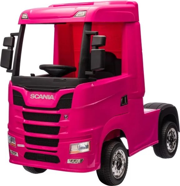 LEAN CARS Elektrické auto na baterie Scania 500R HL698 růžové 4x4