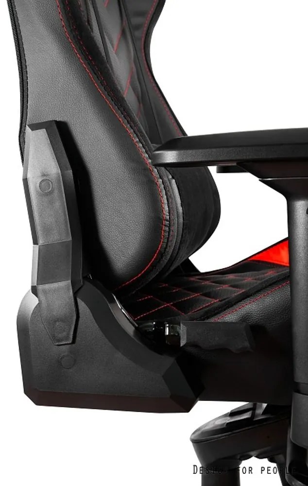 UNIQUE Herní židle Dynamiq, černá/červená