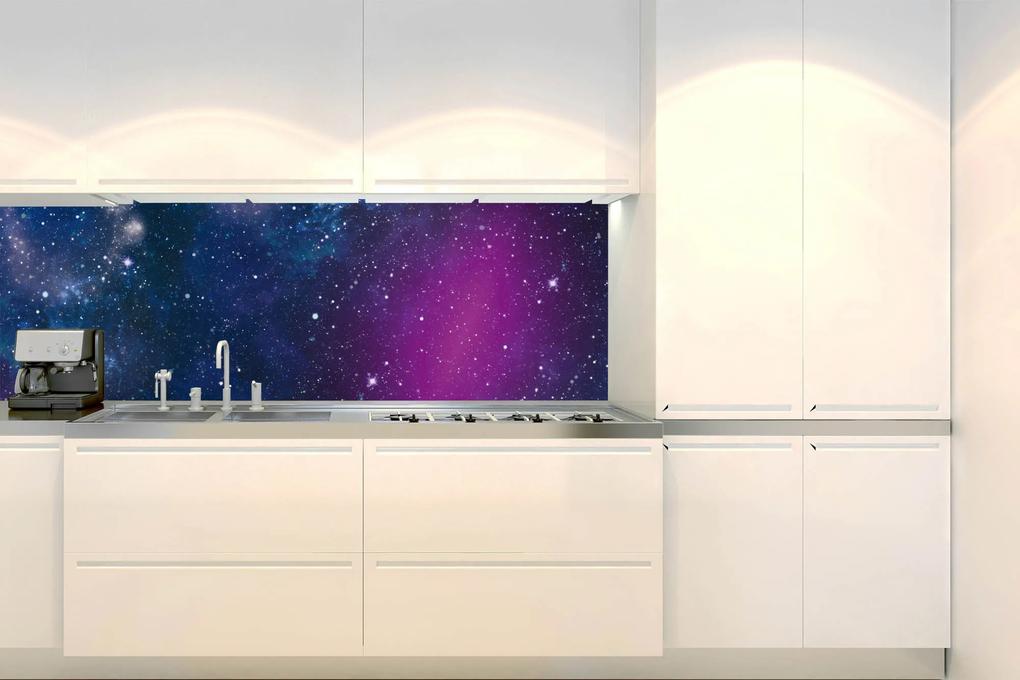DIMEX | Fototapeta do kuchyně Hvězdokupa KI-180-237 | 180 x 60 cm | modrá, fialová