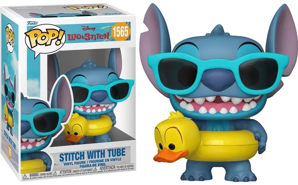 Funko pop! disney lilo & stitch stitch with tube 1565