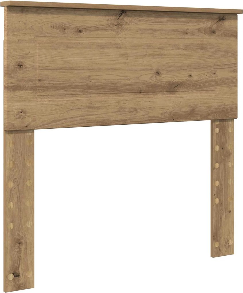 Rám postele s čelo Umělecký dub 90 x 200 cm Kompozitní dřevo 3407939