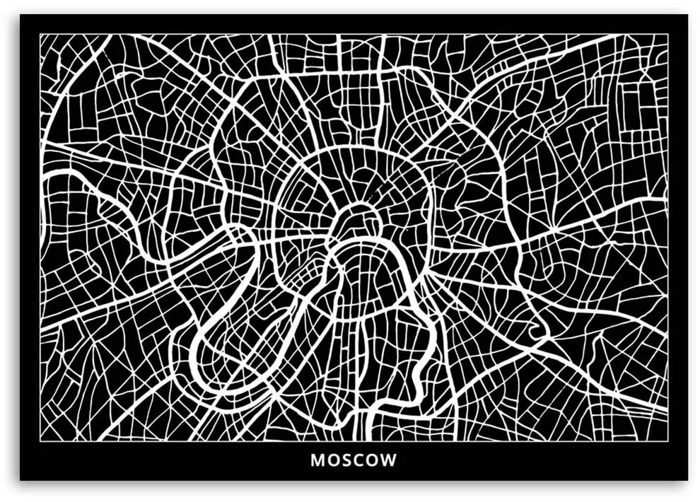 Gario Obraz na plátně Plán města Moskvy Rozměry: 60 x 40 cm