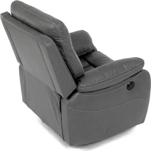 Polohovací křeslo šedé, elektrické TV-4094 GREY3