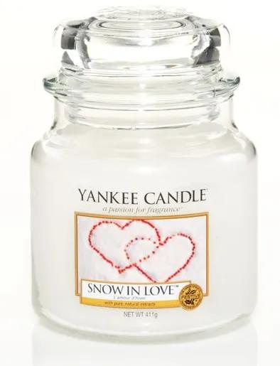 Vonná svíčka Yankee Candle SNOW IN LOVE  - střední