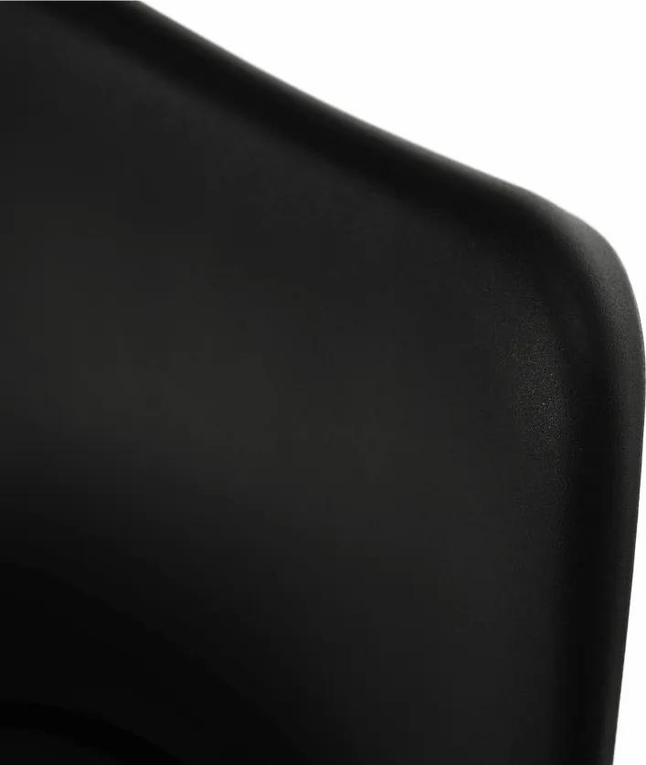 Tempo Kondela Plastová jídelní židle BALI 2 NEW, černá/buk