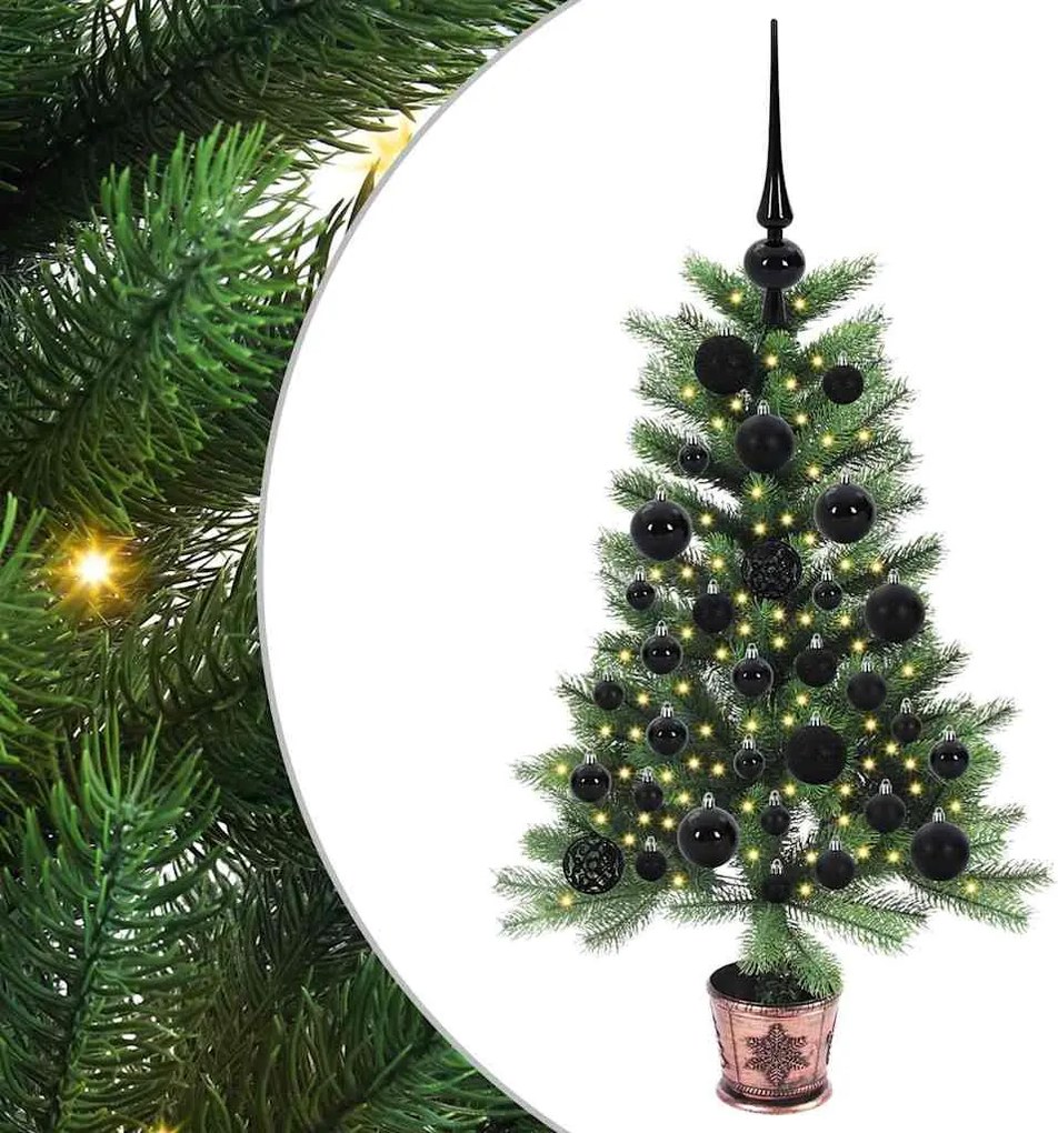 Vánoční stromeček s 150 LED diodami s stojanem Zelená 90 cm PE 3396301